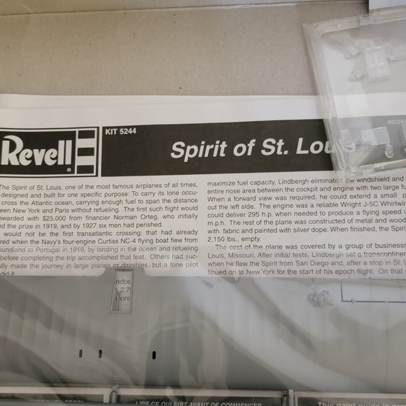 Revell | Toys | Revell Spirit Of St Louis Aircraft Model Kit Build ...